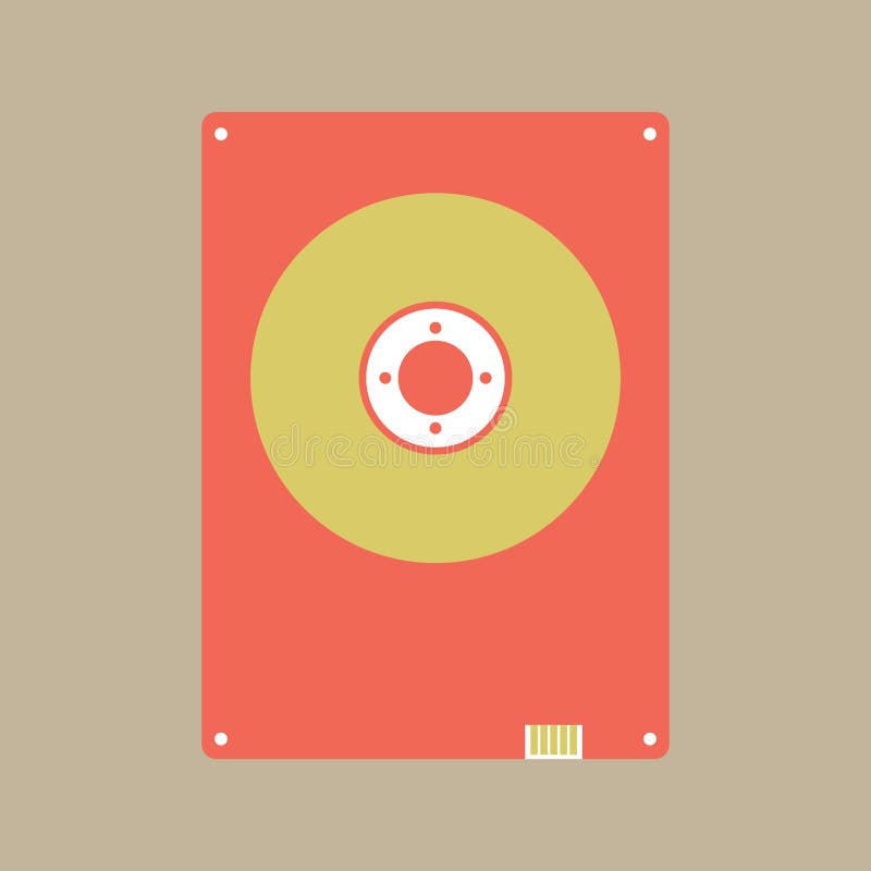 Hard Disk Drive. Vector Illustration Decorative Design Stock Vector ...
