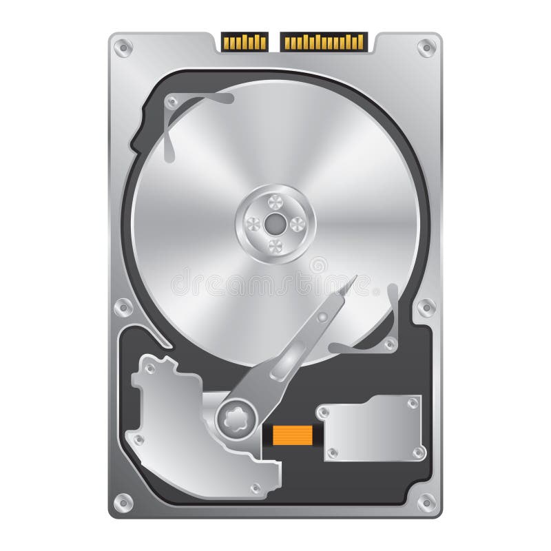 Hard Disk Drive. Vector Illustration Decorative Design Stock Vector ...