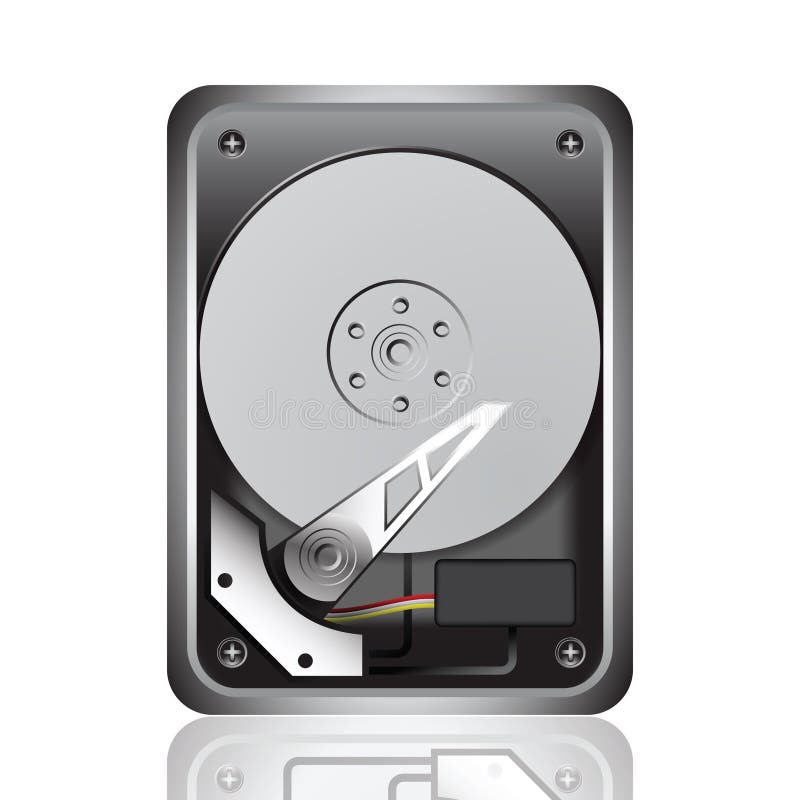 Hard Disk Drive. Vector Illustration Decorative Design Stock Vector ...