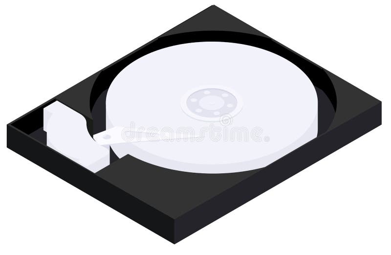 Hard Disk Drive Vector Isometric Illustration Stock Vector ...