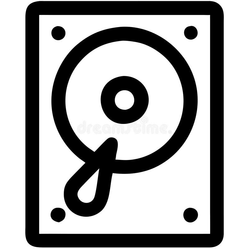 Hard Disk Drive Vector for Technology Projects and Graphic Design Stock ...