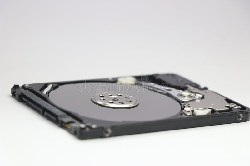 Hard Disk Drive with a View of Its Internal Working Parts Isolated on ...