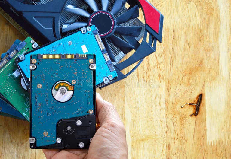 Hard disk drives stock photo. Image of media, disk, electrical - 264205932