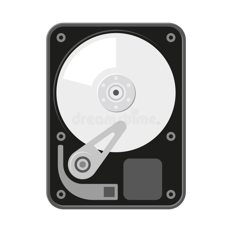 Hard Disk HDD Flat Icon on White Background. Vector Stock Vector ... Hard Disk HDD Flat Icon on White Background. Vector Stock Vector ...