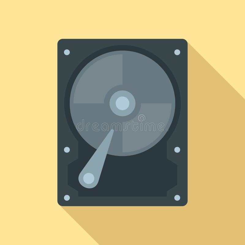 Magnetic Hard Disk Icon, Flat Style Stock Vector - Illustration of ... Magnetic Hard Disk Icon, Flat Style Stock Vector - Illustration of ...