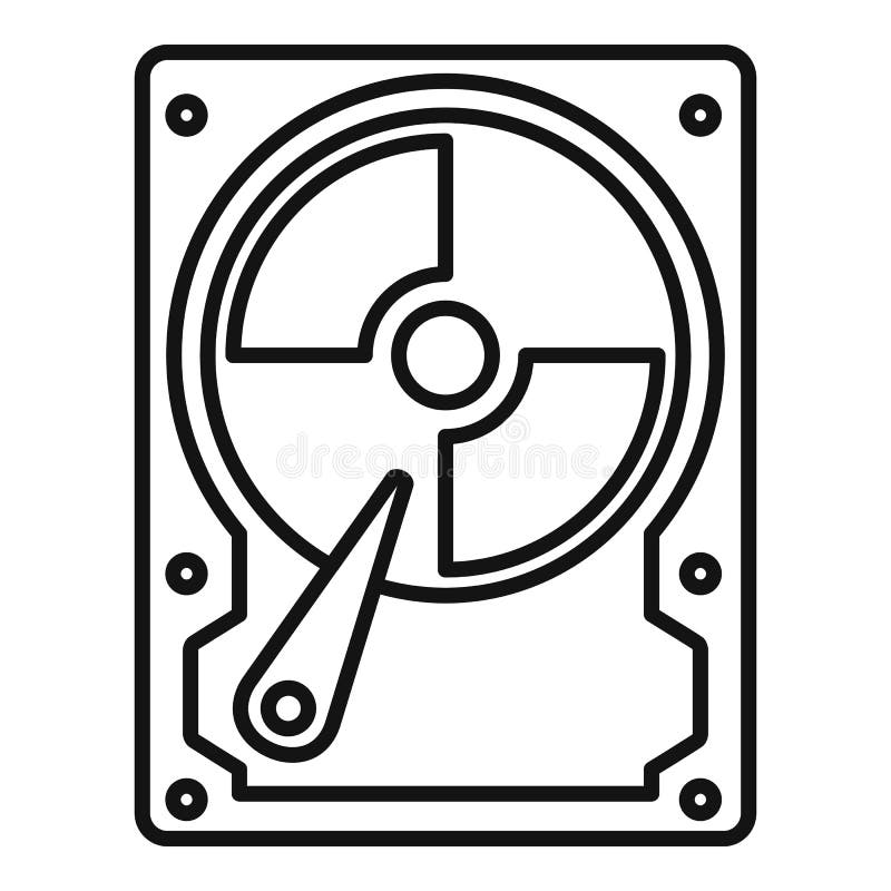 Magnetic Hard Disk Icon, Outline Style Stock Vector - Illustration of ... Magnetic Hard Disk Icon, Outline Style Stock Vector - Illustration of ...