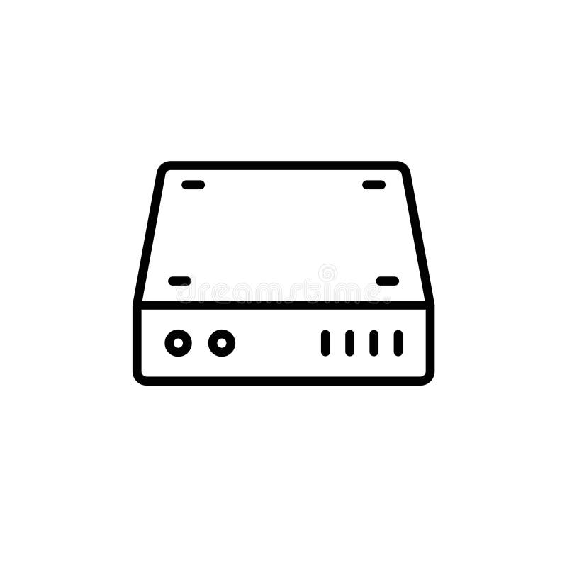 Hard Disk Icon Perfect for Data Storage and Computing Stock Vector ...