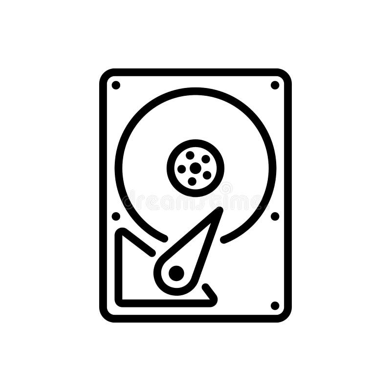 Hard Disk Icon. Storage of Information. Solid-state Drive. Computer ...