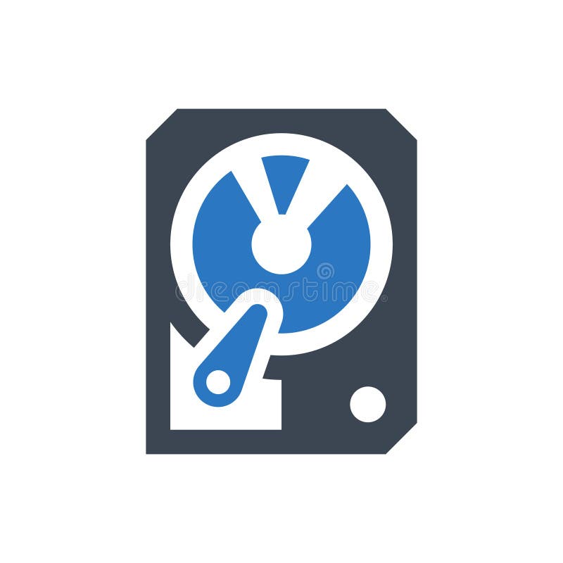 Hard disk icon stock vector. Illustration of storage - 223751435