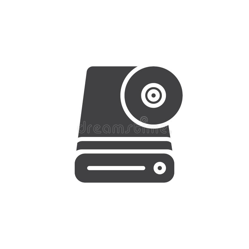Hard disk icon vector stock vector. Illustration of pixel - 107269719