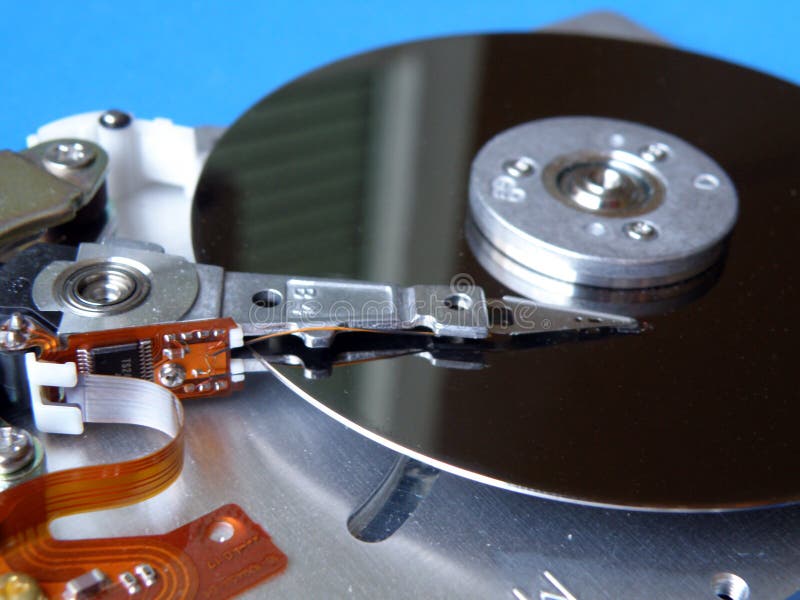 Hard disk inside stock photo. Image of read, shiny, media - 6112142