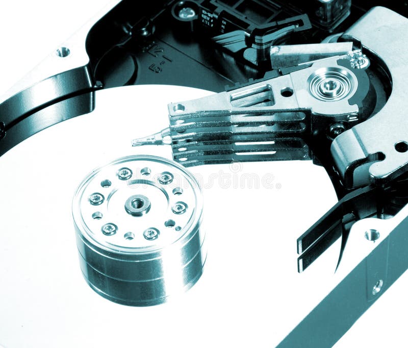 Hard Disk. Inside view stock photo. Image of object, surface - 10476082