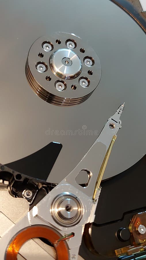 Hard Disk Internal Detail 2021 Stock Image - Image of macro, computer ...