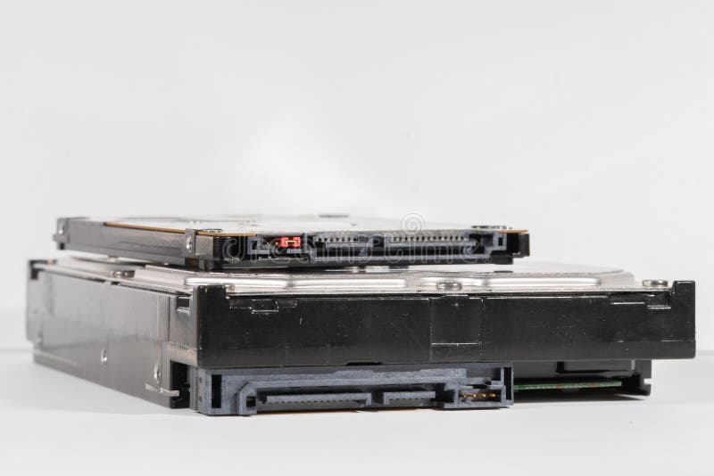 Hard Disk Isolated on a White Background. Stock Image - Image of ...