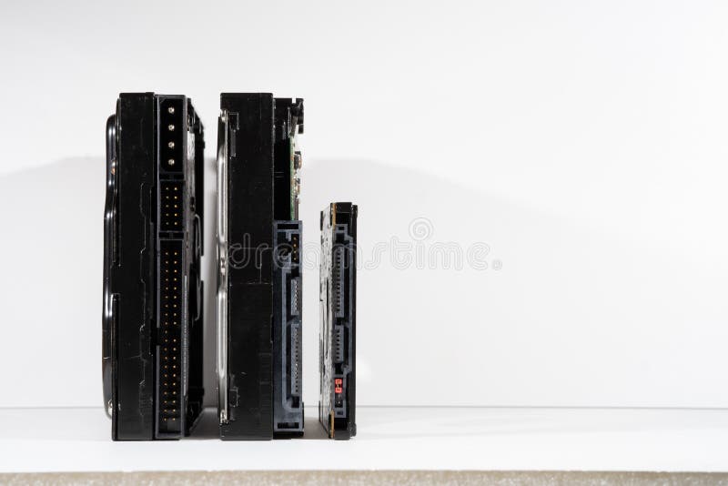 Hard Disk Isolated on a White Background. Stock Photo - Image of ...