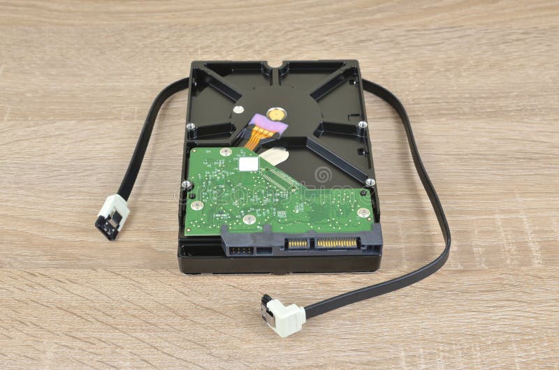 Hard disk and cable stock image. Image of gigabyte, device - 99698757