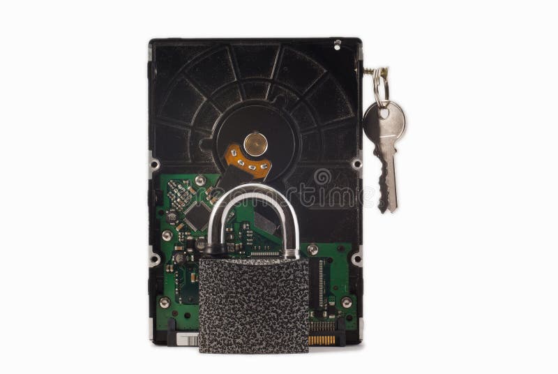 Padlock and Keys on a White Background. the Lock is Not Locked Stock ...