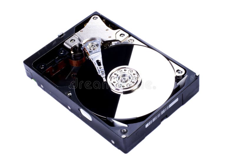 Hard disk with mirror stock image. Image of hightech - 17607095