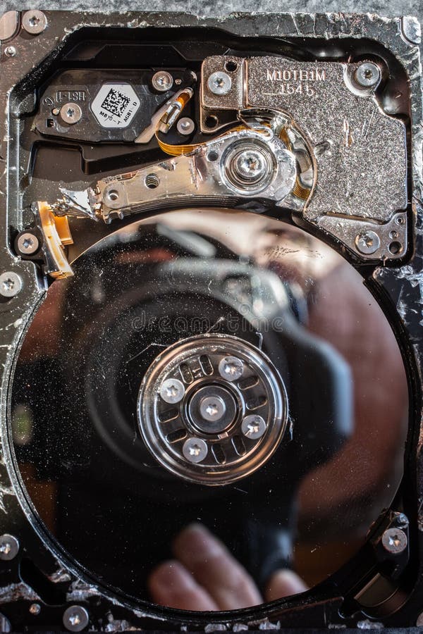 Hard disk with tracks editorial stock photo. Image of contacts - 191651548