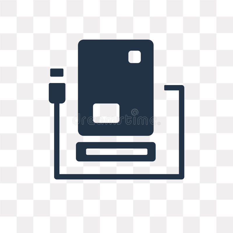 External Hard Drive Icon Vector Sign and Symbol Isolated on White ...