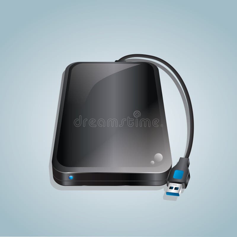 Hard Disk. Vector Illustration Decorative Background Design Stock ...