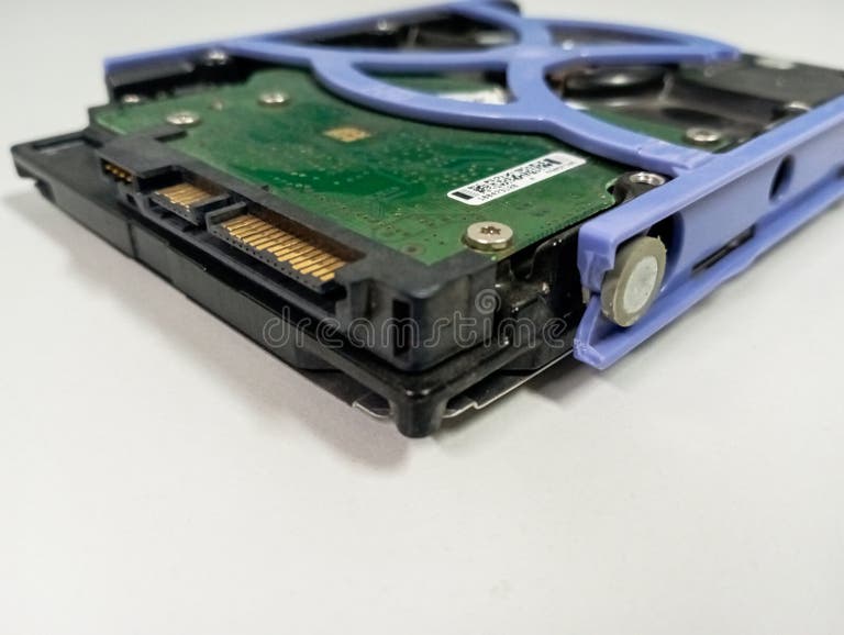 A Hard Disk on White Desktop Stock Photo - Image of concept, design ...