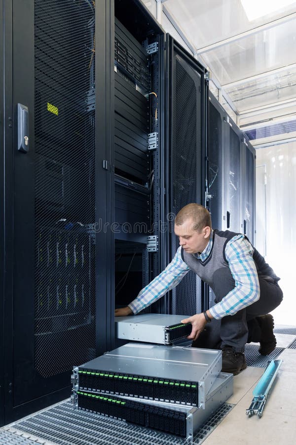 Hard Disks Drive in the Storage System Stock Photo - Image of ...