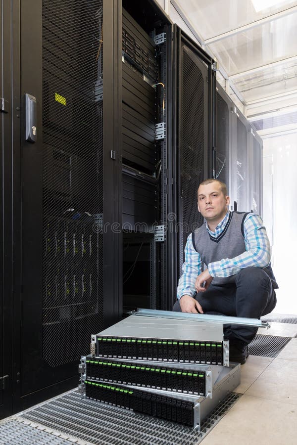 Hard Disks Drive in the Storage System Stock Image - Image of backup ...