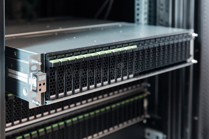 Hard Disks Drive in the Storage System Stock Photo - Image of data ...