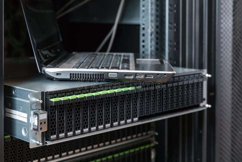 Hard Disks Drive in the Storage System Stock Photo - Image of ...