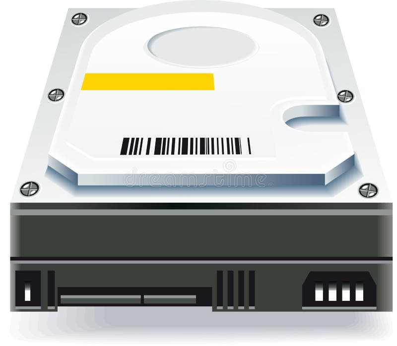 Hard Disk Drive Vector Illustration Stock Vector - Illustration of disk ...