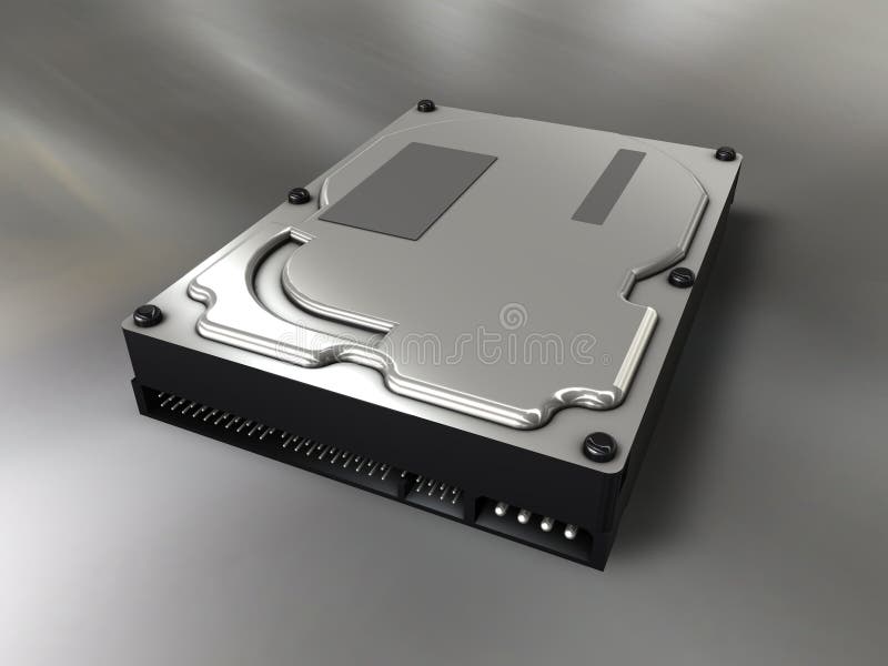 Hard drive stock illustration. Illustration of render - 21919422