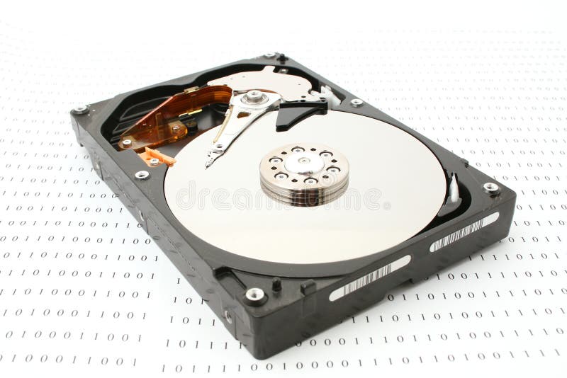 Hard drive stock image. Image of database, code, concept - 27706305