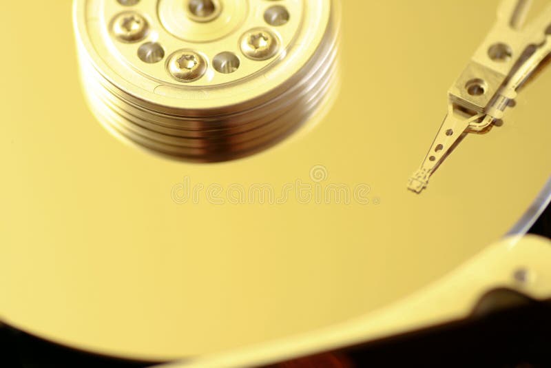 Hard drive stock photo. Image of safety, gold, security - 7289146