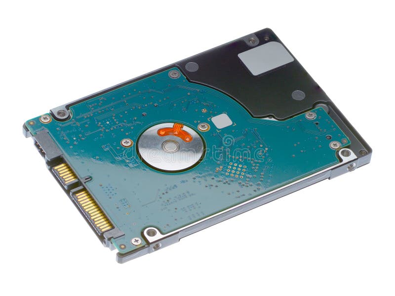 Hard Drive Bottom View with Connectors Stock Photo - Image of used ...