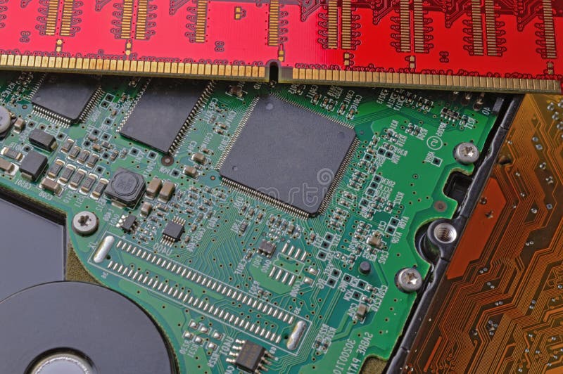 Chip SSD Drive in the Left Corner of the Laptop. Stock Image - Image of ...