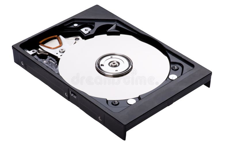 Hard drive close up stock photo. Image of cylinder, information - 22376856