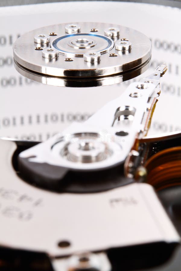 Hard drive with data stock photo. Image of surface, information - 16858528