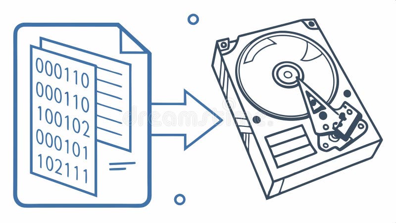 Hard Drive Data Transfer, Data Migration and Backup Icon Vector Design ...