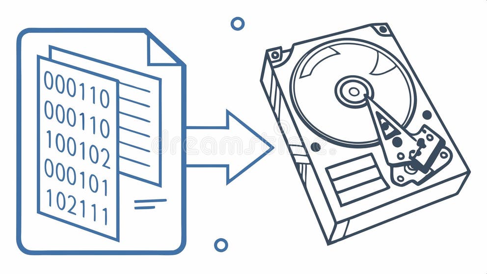 Hard Drive Data Transfer, Data Migration and Backup Icon Vector Design Generative AI Stock ...