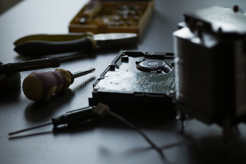 Hard drive disc repair stock photo. Image of drive, file - 102432626