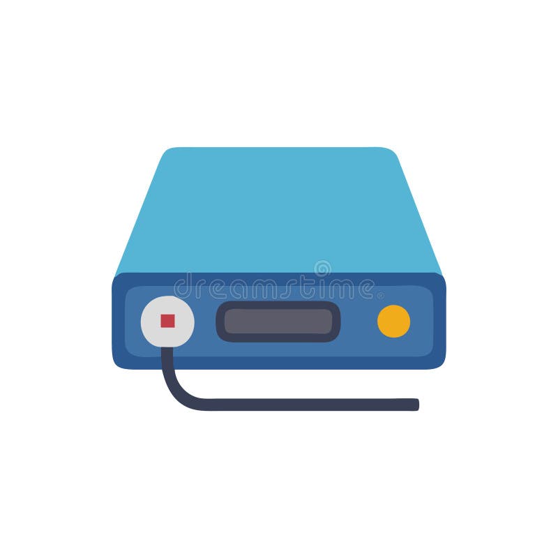 Hard Drive Docking Station Icon for Connectivity Stock Illustration ...