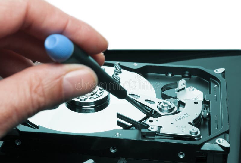 Hard drive fix stock photo. Image of magnetic, hard, detail - 40580618