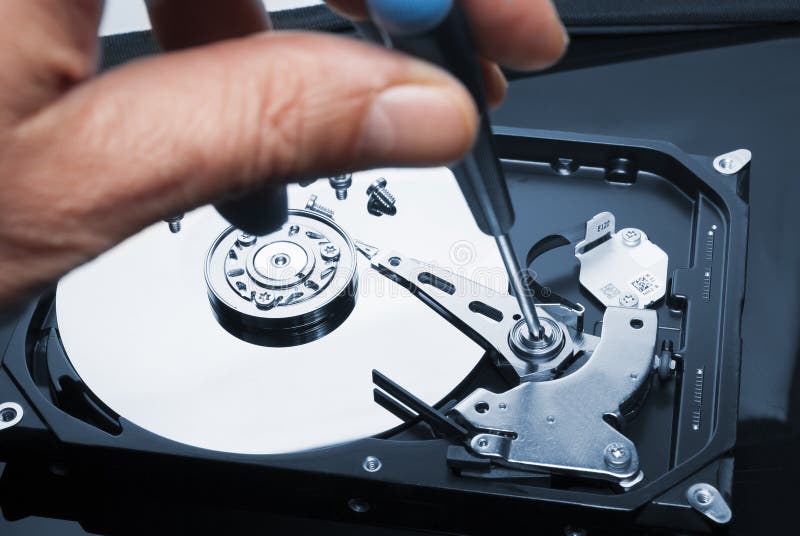 Hard drive fix stock photo. Image of industry, encryption - 40794180
