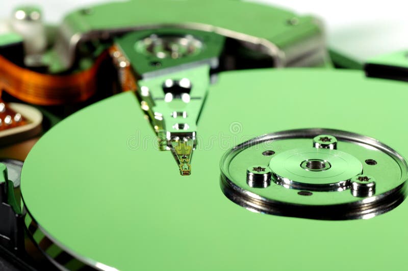 Hard drive green stock photo. Image of hardware, green - 6012758