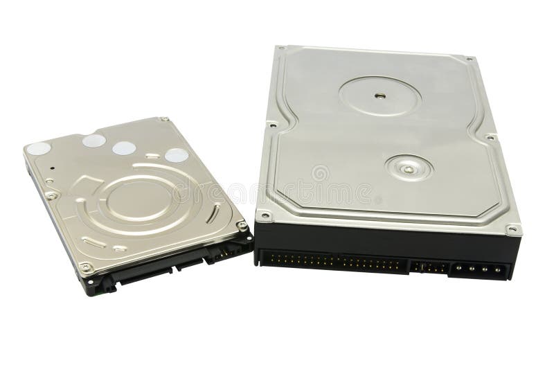 Hard Drive Isolated on White Background Stock Image - Image of industry ...