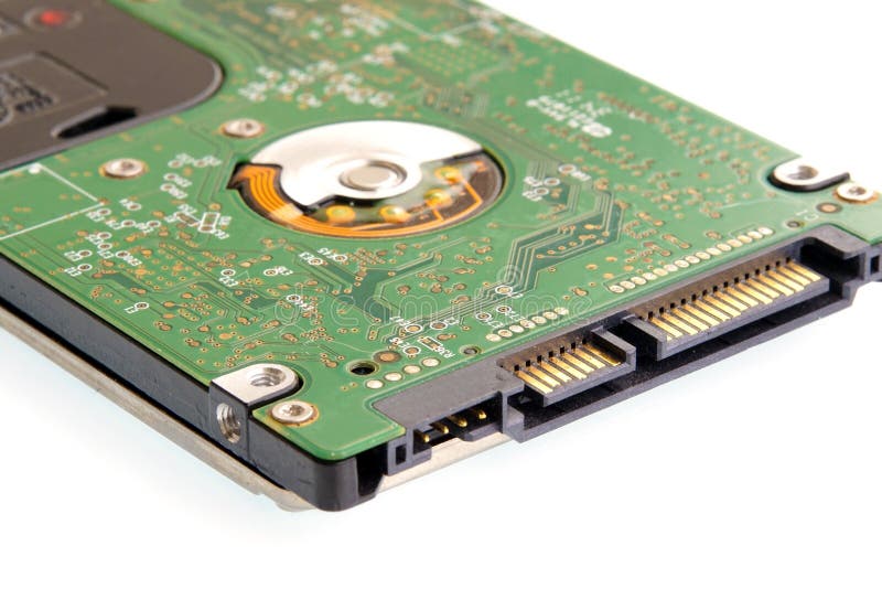The Hard Drive of a Laptop Computer Stock Photo - Image of component ...