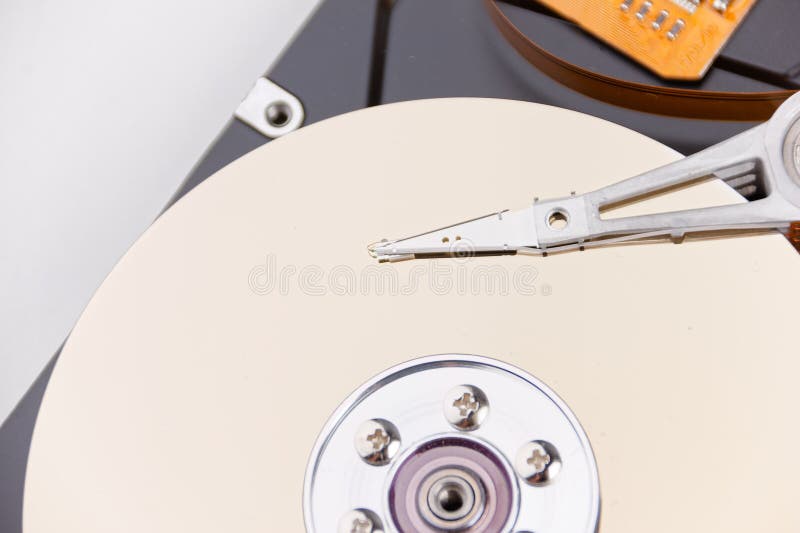 Hard Drive and Magnifying Glass, Representing the Process of Searching ...