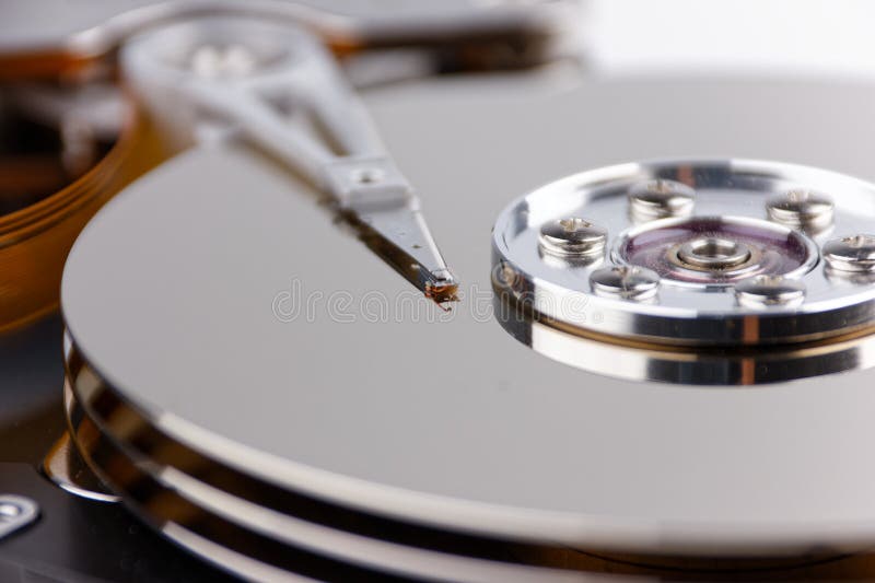 Hard Drive and Magnifying Glass, Representing the Process of Searching ...