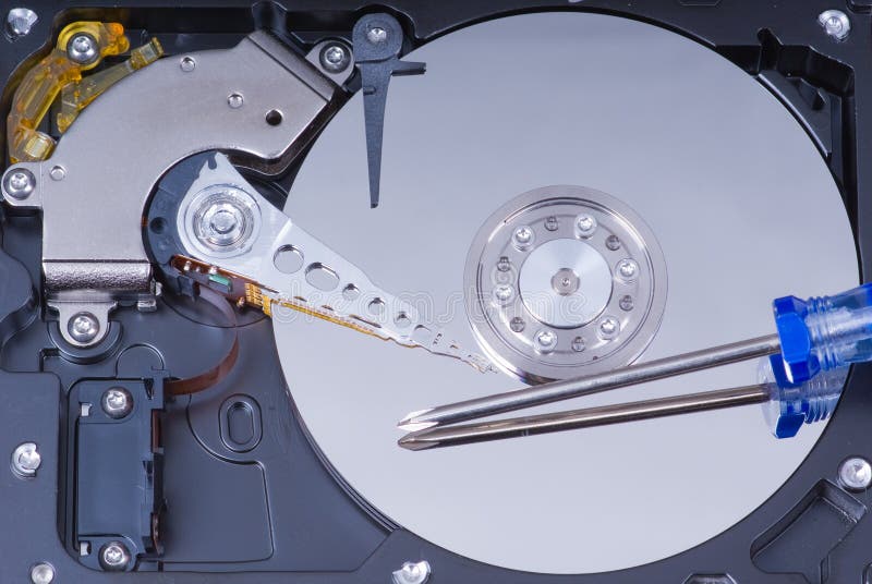 Hard drive maintenance stock photo. Image of medium, digital - 7332058